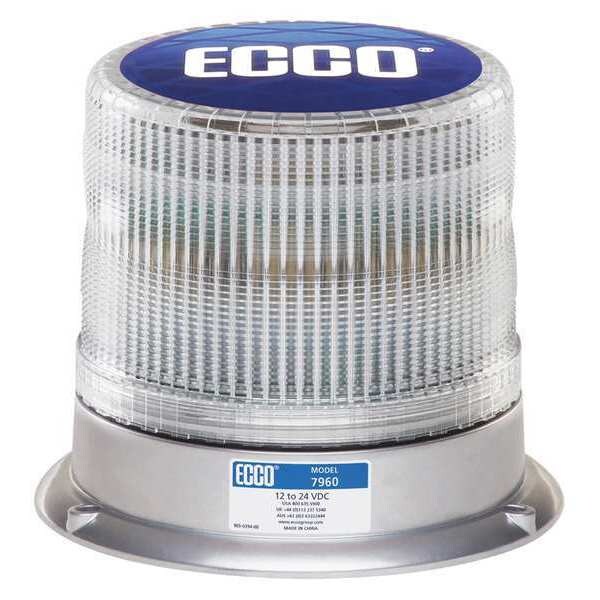Ecco Led Beacon, 12-24Vdc, 11 Patterns, Clear 7960CC | Zoro