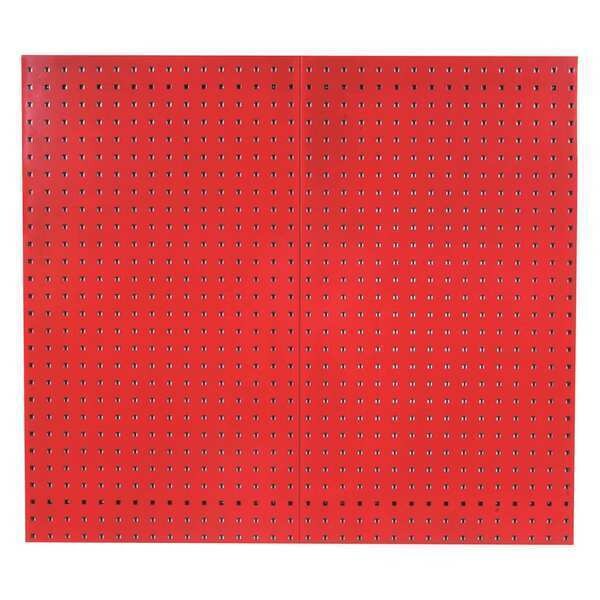 Triton Products (2) 24 In. W x 42-1/2 In. H Red Epoxy 18-Gauge Steel ...