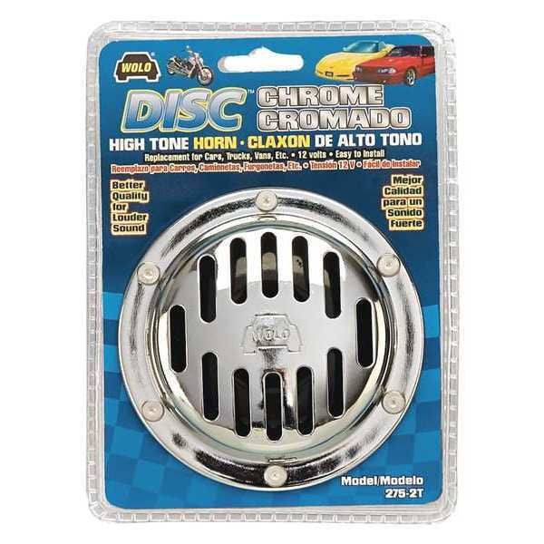 Wolo Chrome Disc Horn, High Tone 275-2T | Zoro