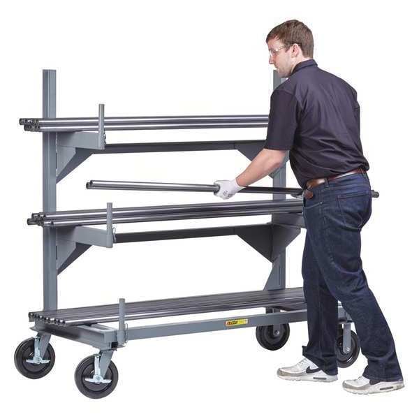 Little Giant Mobile Cantilever Rack, 30x60", 4000 lb. CBR-3060-8PHBK | Zoro