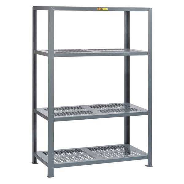 Little Giant Metal Shelving Unit, 30"D x 48"W x 72H, 4 Shelves ...