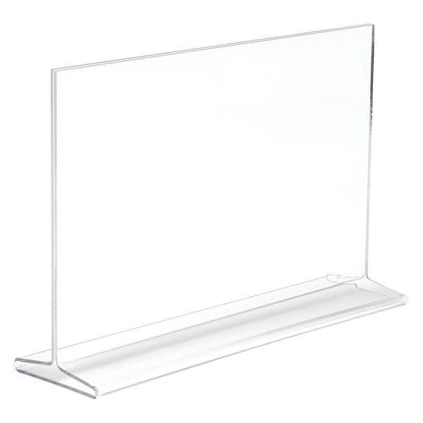 Econoco Acrylic Counter Sign, 7x11", Top Load, PK24 HPCT711HTP | Zoro