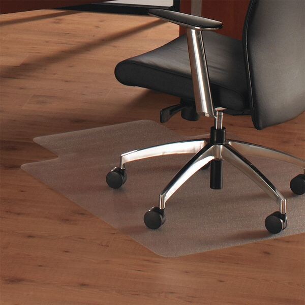 Floortex Chair Mat 48"x60", Traditional Lip Shape, for Hard Floor ...