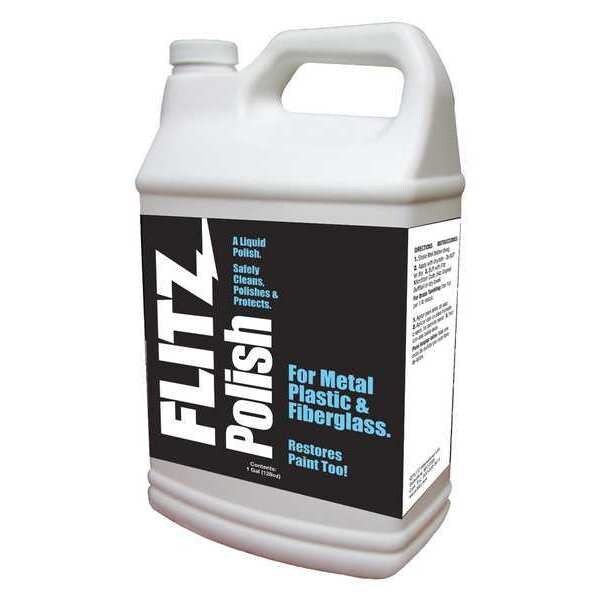 Flitz Fiberglass Liquid Pol., Metal, Plst, 1 gal. LQ 04510 | Zoro