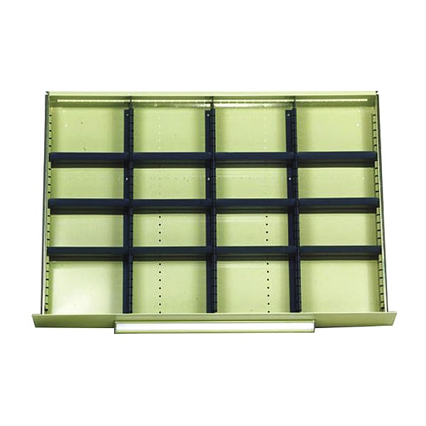 Equipto Mod Drawers Divider Set F, Smooth Office Gray 4185F20-BK | Zoro