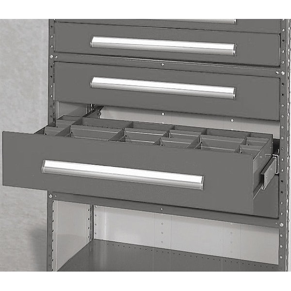Equipto Shelf Drawer, 6"X18"X48", WH S8663H-WH | Zoro