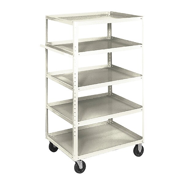 Equipto Stock Cart 500lbs, 5 shelves 24x36x60, PY 166-PY | Zoro