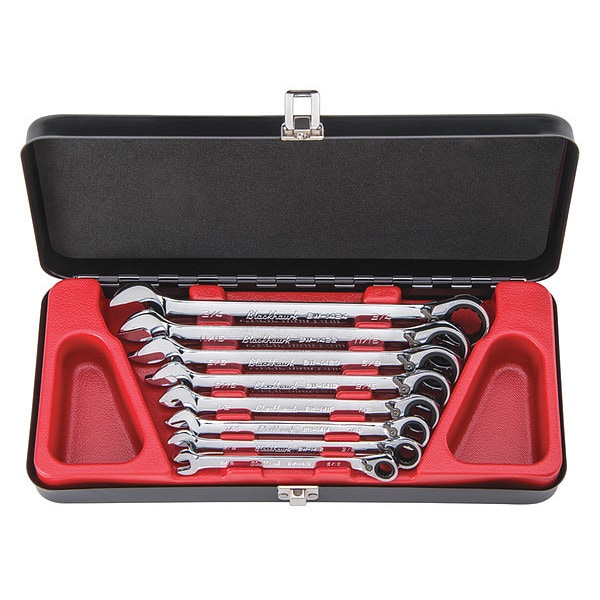 Blackhawk By Proto Ratcheting Wrench Set, SAE BW-1400 | Zoro