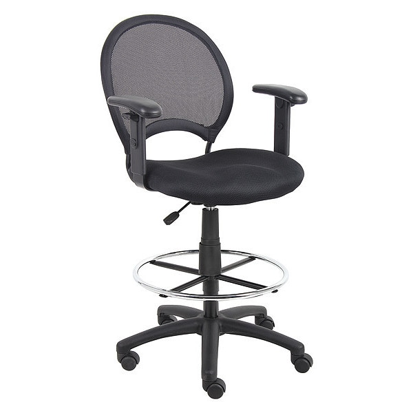 Boss Mesh Drafting Stool W/ Adjustable Arms B16216 | Zoro