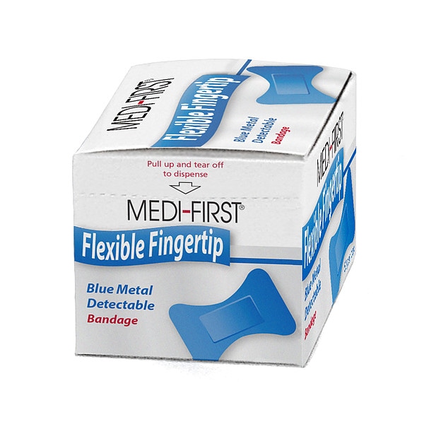 Medi-First Metal Detectable Bandages, Blue, PK50 66050 | Zoro