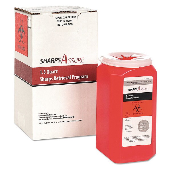 Sharps Sharps Retrieval Program Containers, 1.5 SC1Q424A1Q | Zoro