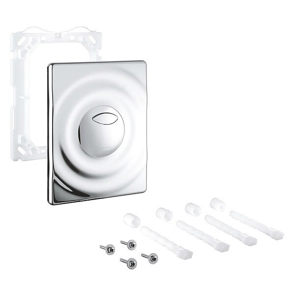 Grohe Surf Surf Top Plate W. Push Button Chrom 42302000 | Zoro