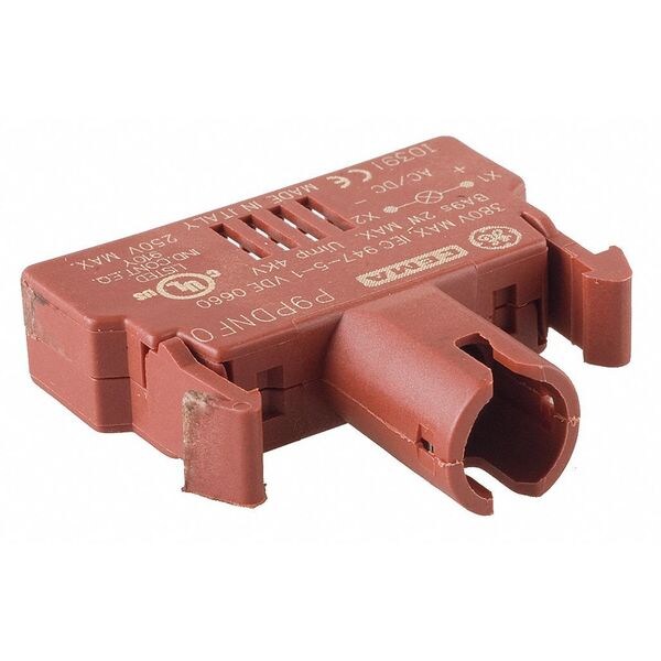 Abb Illuminated Push Button Head 22 mm, Clear MLBL-05W | Zoro