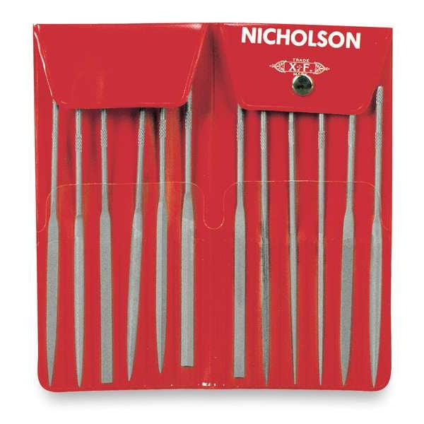 Crescent Nicholson 12 Piece 5-1/2" 2 Cut File Assortment 37398 | Zoro