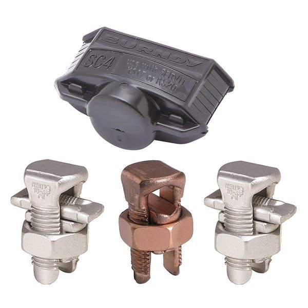 Burndy Split-Bolt Connector Kit, 10 sol to 4 sol NATHAN 3 | Zoro