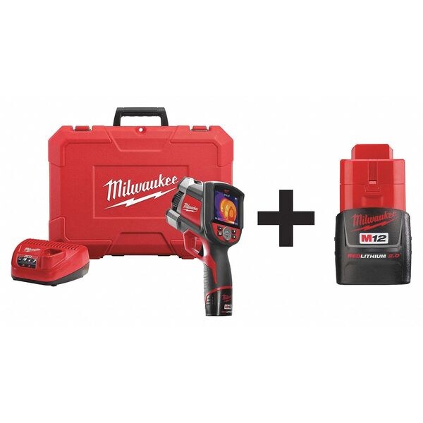 Milwaukee Tool Infrared Camera Kit, 60 mK, 14 Degrees to 626 Degrees F ...