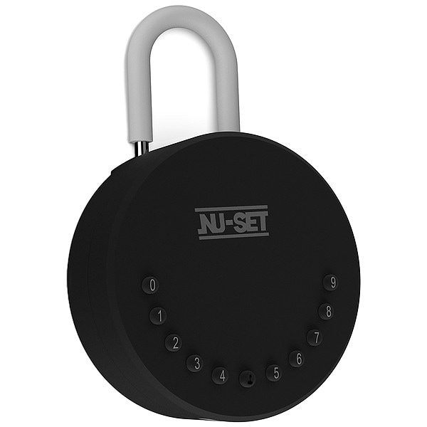 Nu-Set Lock Box, Padlock, Combination, 4.7"H, Black 7012-3 | Zoro