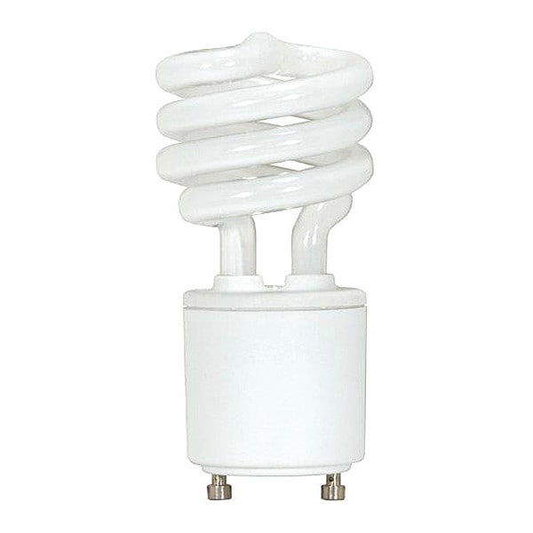 Satco 9W T2 LED Light Bulb - Bi Pin GU24 Base - White Finish S8201 | Zoro