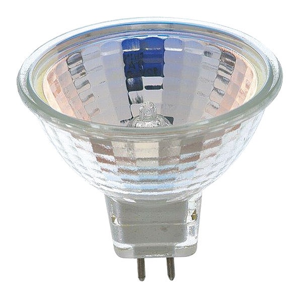 Satco 20W MR16 Halogen Light Bulb - Miniature 2 Pin Round Base - Clear ...
