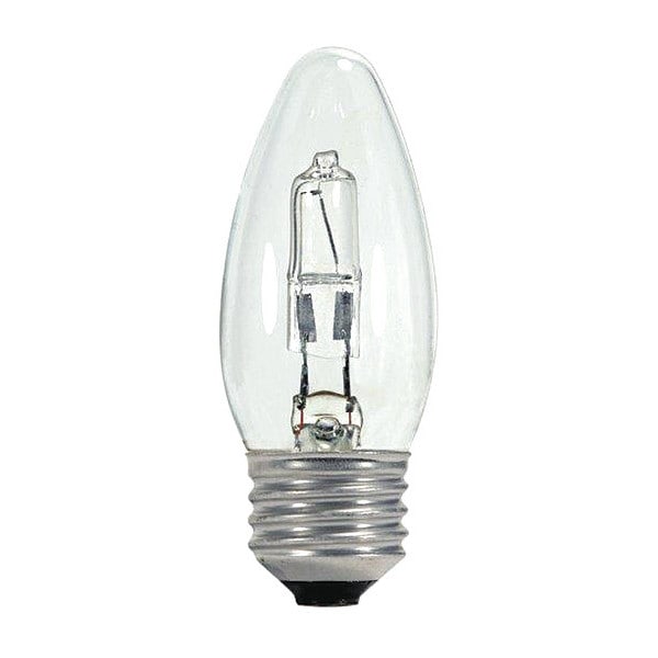 Excel Bulb, Halogen, 43W, Torpedo, Medium Base, Decorative S2457 | Zoro