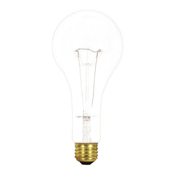 Satco Bulb, Incandescent, 150W, PS25, Medium Base, Shatter Proof S3017 ...