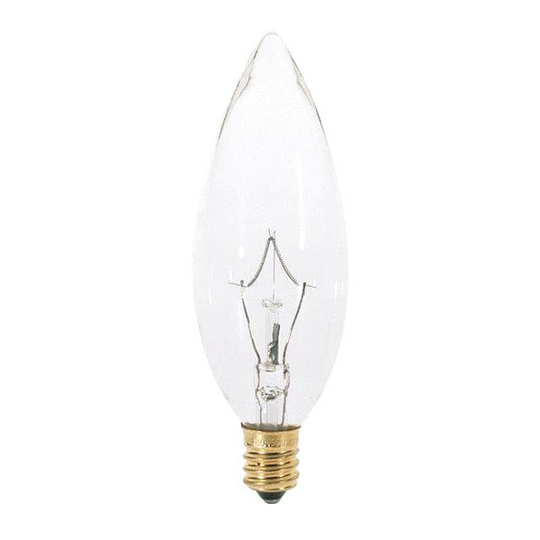 Satco Bulb, Incandescent, 60W, B10, European Base, Decorative Light ...