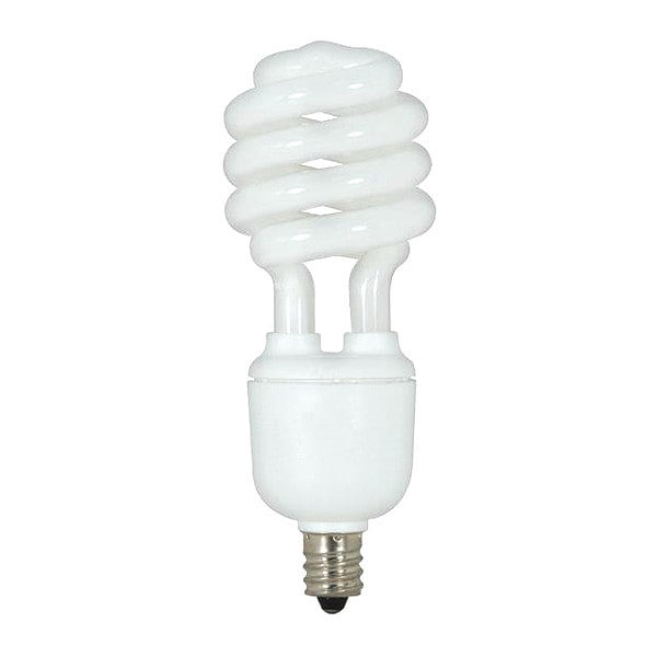 Satco 13W T2 LED Light Bulb - Candelabra Base - White Finish S7366 | Zoro