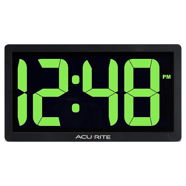 Zoro Select LED Digital Clock W/ Auto Dimming Brightness, 10" 75112M | Zoro