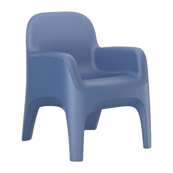 Cortech Arm Chair, 25 in W 26 in L 32 in H, Polyethylene Seat 7484MB | Zoro