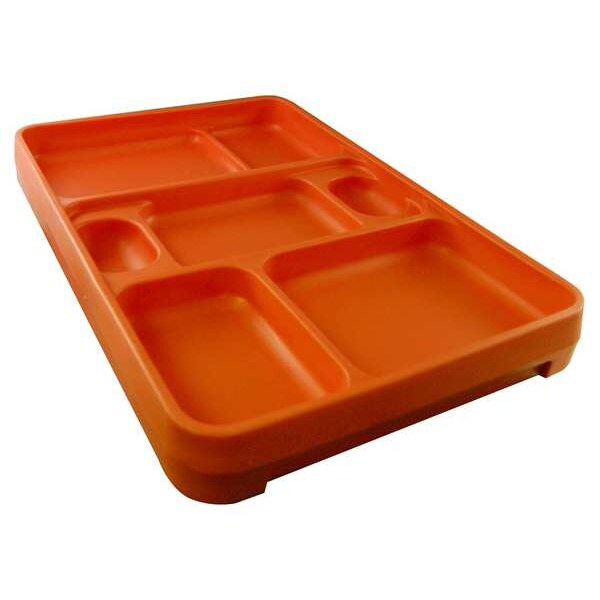 Rock Rock Tray, 14 1/4 in L, Orange, PK10 2000O | Zoro