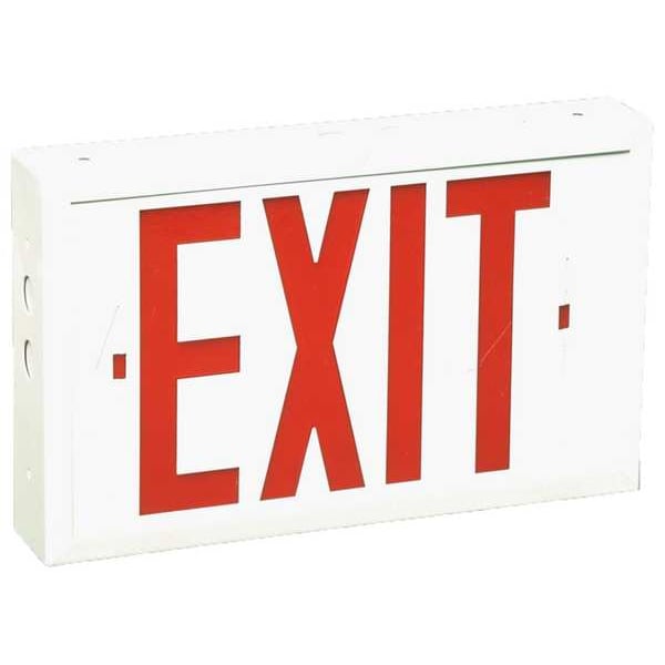 Big Beam Exit Sign, LED, Red Letter Color, 3 Faces, EVRXL2RWWU ...