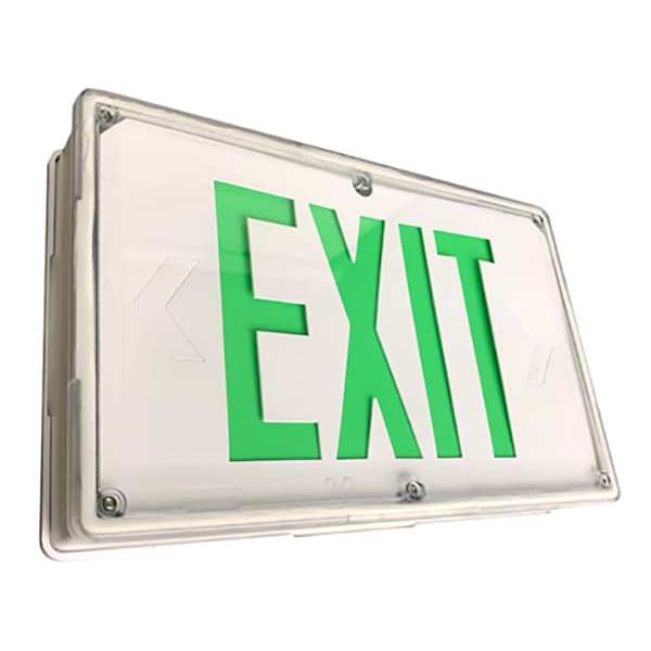 Chloride LED Exit Sign, Blk, 13 57/64", 4.7W, ER60MLD3RB ER60MLD3RB | Zoro
