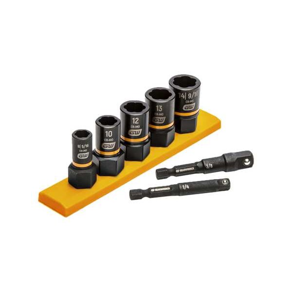 Gearwrench 7 Piece 1/4" & 3/8" Drive Metric Bolt Biter™ Impact ...