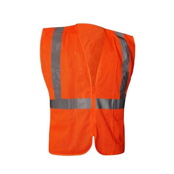 Condor High-Visibility Vest, ANSI Class 2, Polyester Mesh, U Back ...