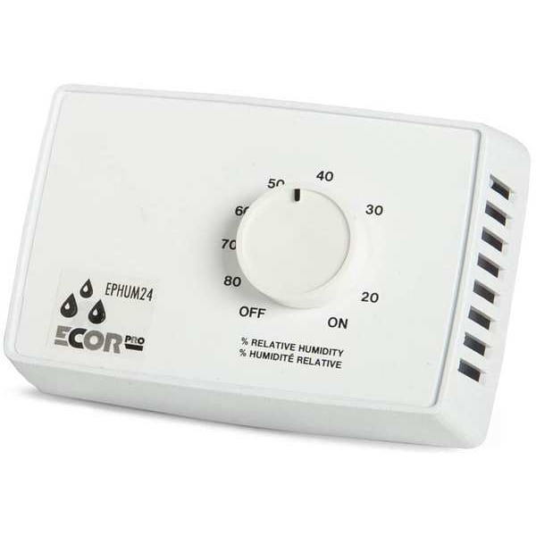 Ecor Pro Low Voltage Humidistat EPHUM24DF | Zoro