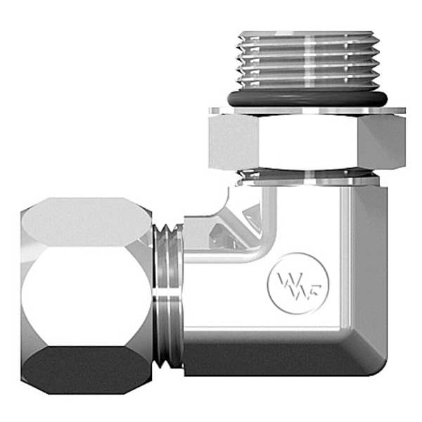 Weatherhead Elbow, Steel, Comp. 5/16 in, ORB 9/16 in 7515X05X05 | Zoro