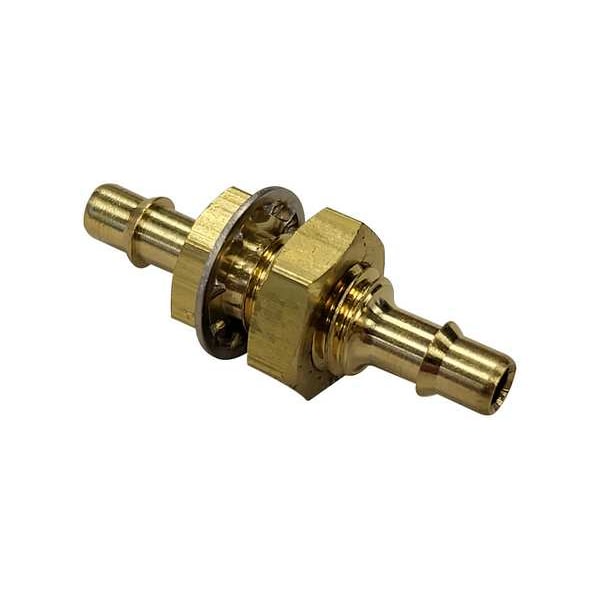 Mem-Co Mini Barb Fitting, 1-3/16", Brass, Beaded 5/16BK4 | Zoro
