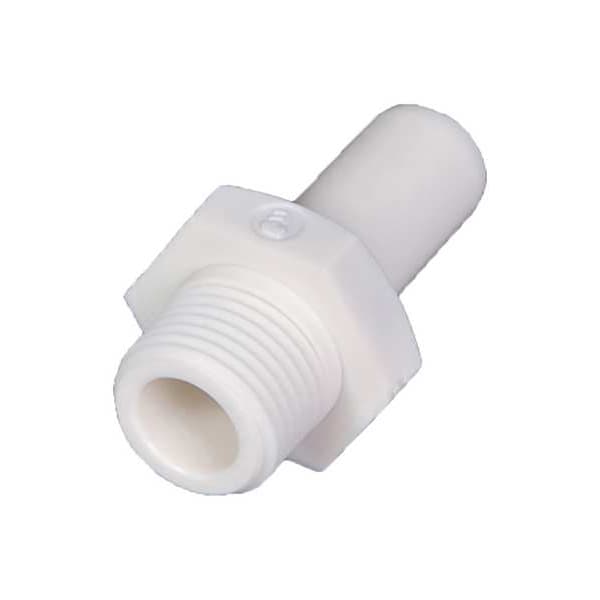 Parker Metric Plastic Push-to-Connect Fitting, Polymer, White 6521 06 13WP2 | Zoro