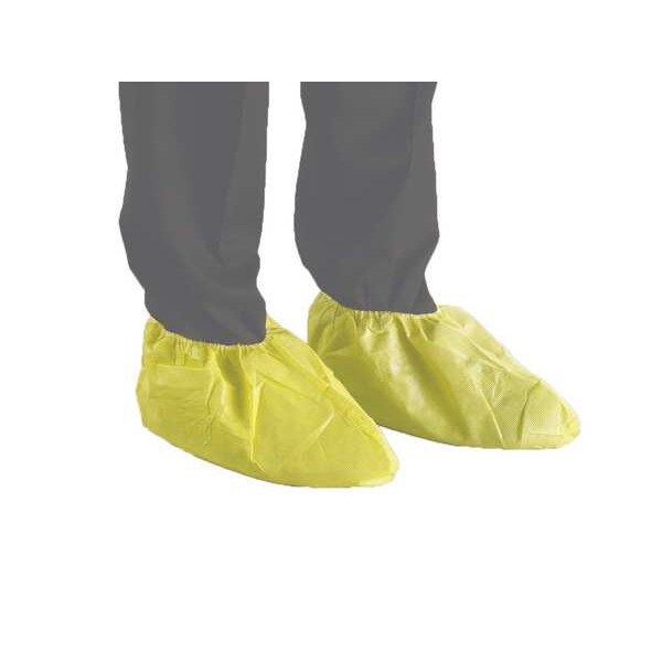 Ansell Shoe Covers, Non-Woven Lam, Yellow, PK200 Y30W400 | Zoro
