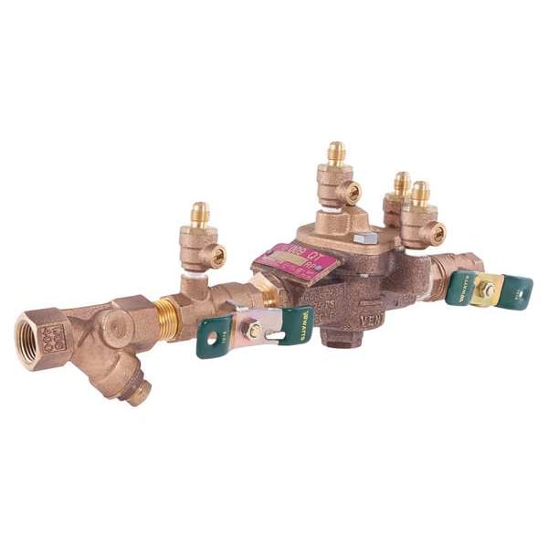 Watts Backflow Preventer, Size 1/2", 175 psi 1/2 LF009-QT-S | Zoro