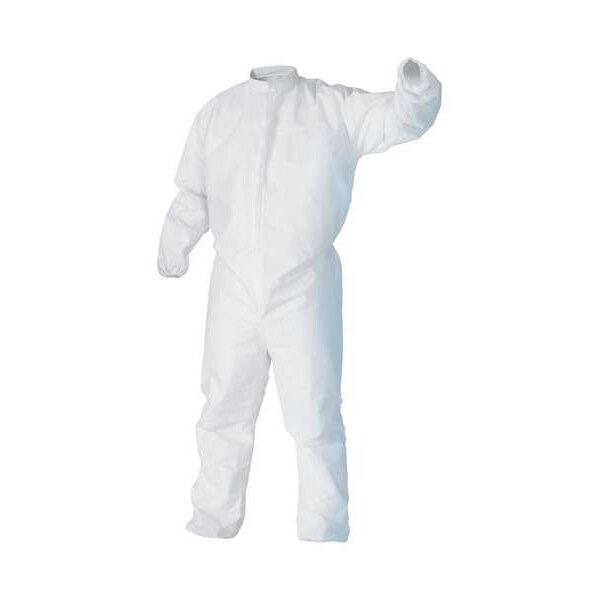 Kimtech Kimtech Coveralls, Collared, SMS, Zipper Closure, Hook-and-Loop ...