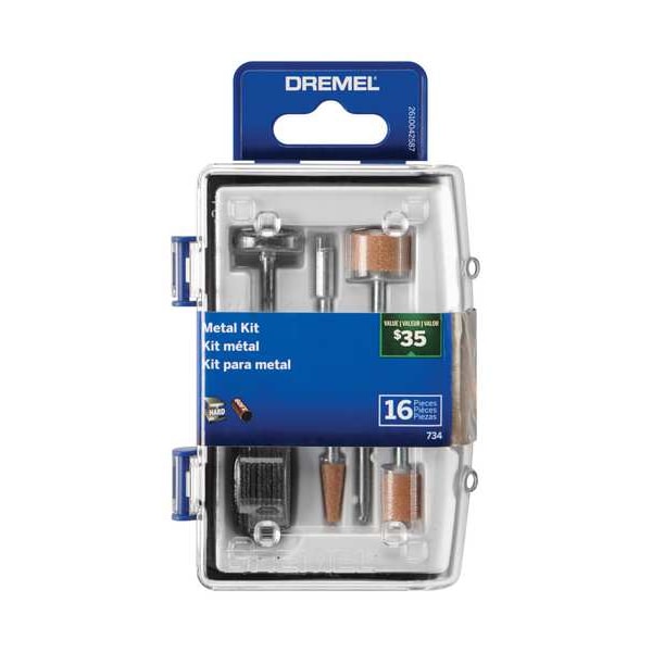 Dremel Rotary Tool Accessory Kit, 16 pieces 734-01 | Zoro