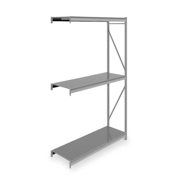 Tennsco Add-On Bulk Storage Rack, 24 in D, 72 in W, 3 Shelves 6940 | Zoro