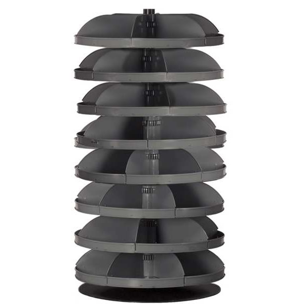 Durham Mfg Prime Cold Rolled Steel Revolving Storage Bin, 28 in D x 52 ...