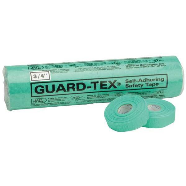 Guard-Tex Safety Tape, Green, 3/4 x 30 yd. L, PK16 41308-34 | Zoro