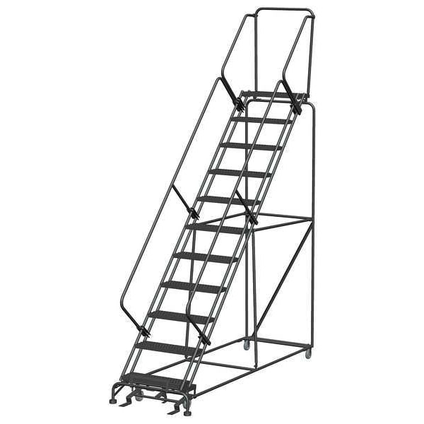 Ballymore 143 in H Steel Rolling Ladder, 11 Steps, 450 lb Load Capacity ...