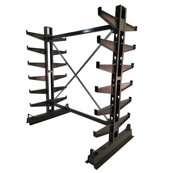Jarke Cantilever Rack, Steel, 7 ft. H, 6 ft. L CR-8 | Zoro