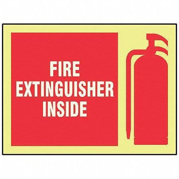 Accuform Fire Extinguisher Sign, 7X10", FEXT INS, Height: 7" MLFX539GP ...