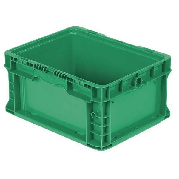 Orbis Solid & Stackable Straight Wall Storage Container, 3.6 gal, 12 in ...