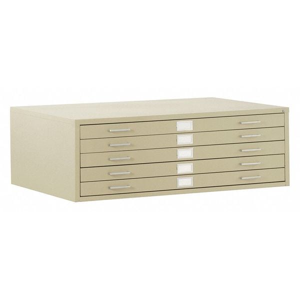 Edsal 46-3/4" W 5 Drawer Cabinet, Putty 244879-07 | Zoro